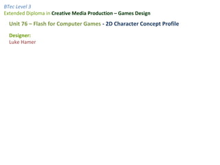 2D character profile | PPT
