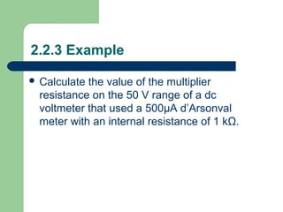 2 dc meter | PPT