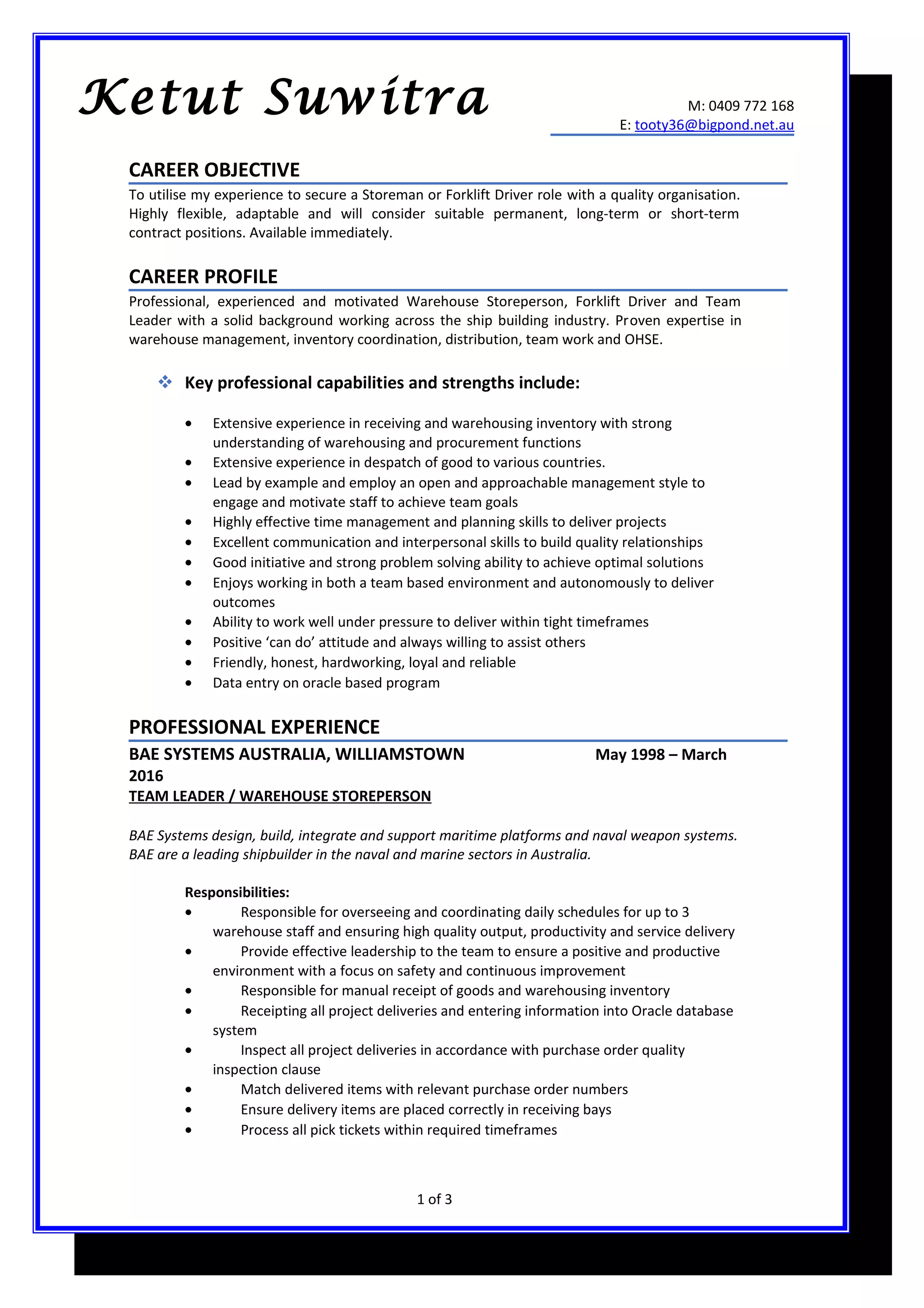 Resume Ketut Suwitra | PDF