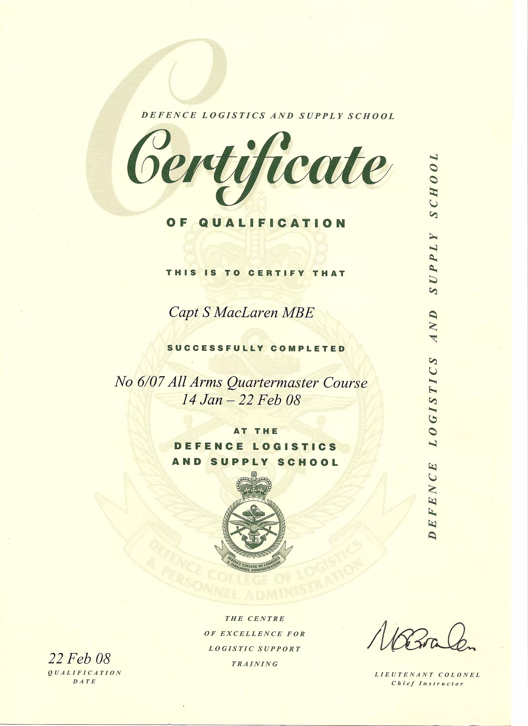QM Certificate | PDF