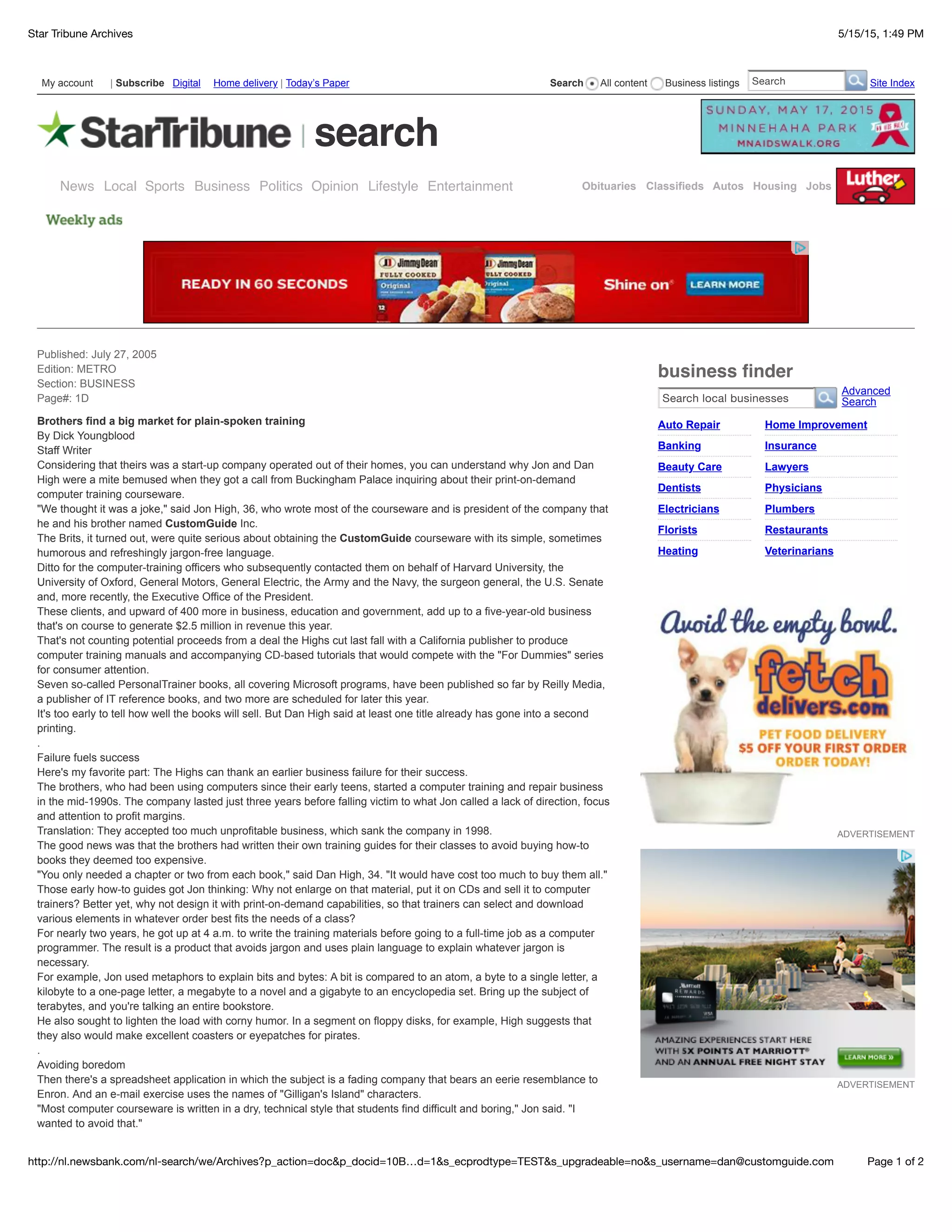 Star Tribune Archives | PDF