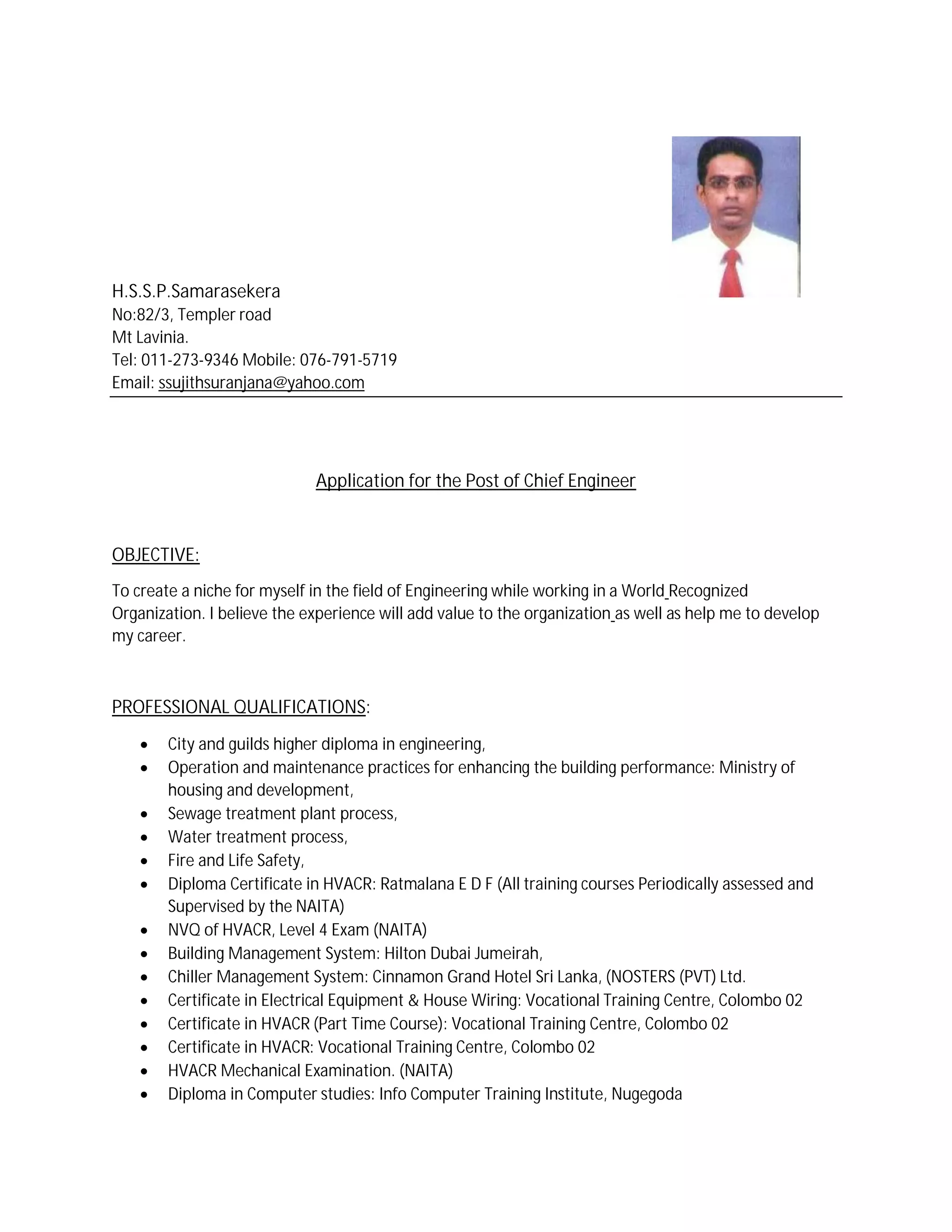 Sujith - CV | PDF