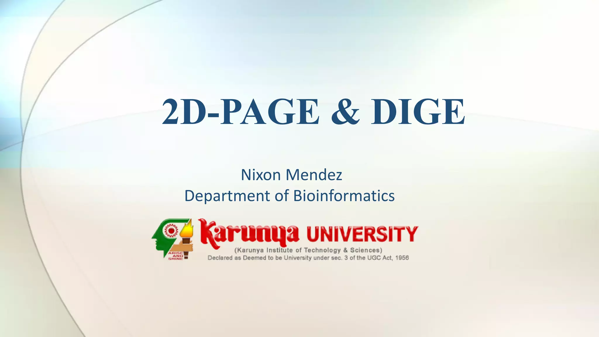 2D-PAGE & DIGE | PDF