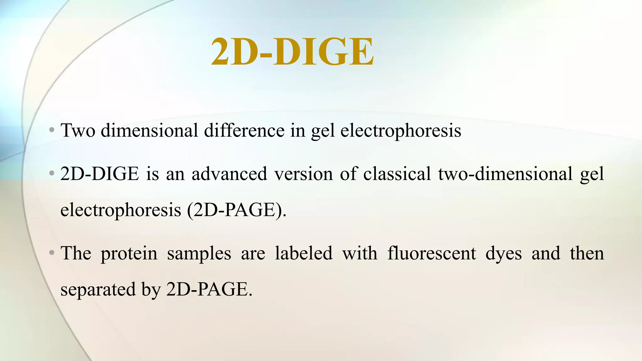 2D-PAGE & DIGE | PDF