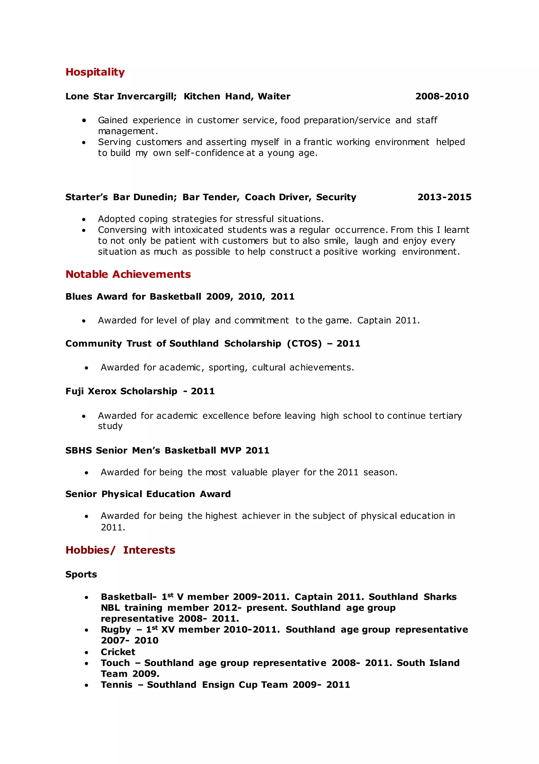Fraser-Curriculum Vitae | PDF
