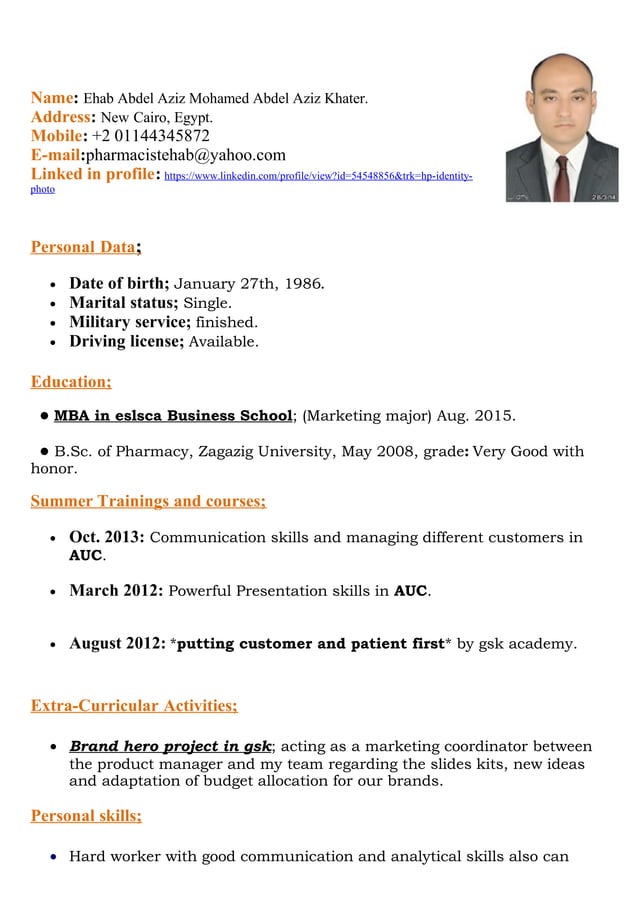 Ehab Abdel Aziz cv | PDF