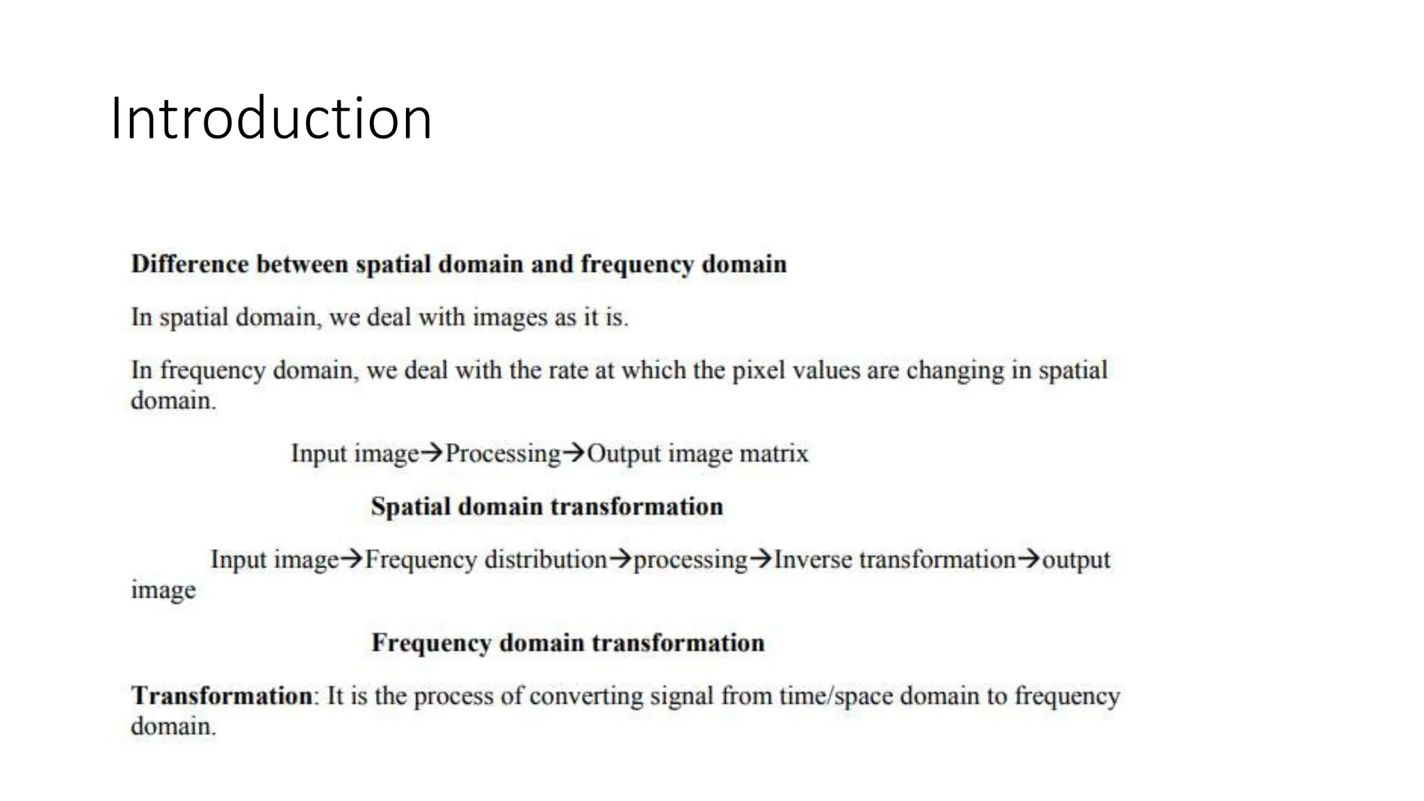 Fourier Transformation Basics in image processing | PPTX