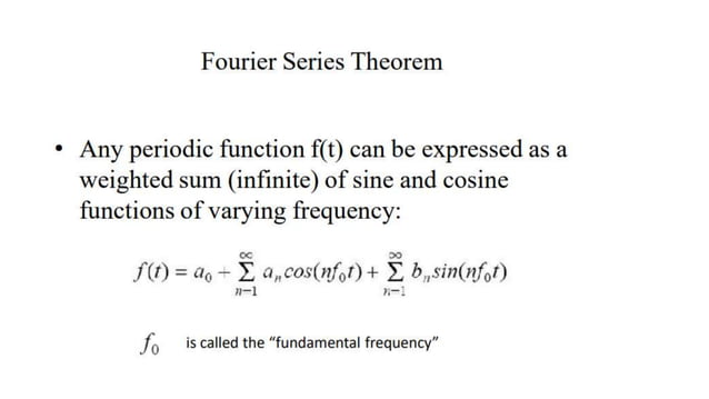 Fourier Transformation Basics in image processing | PPTX