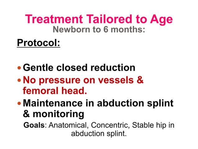 2 ddh principles & protocols of rx. 0 12 m age | PPT