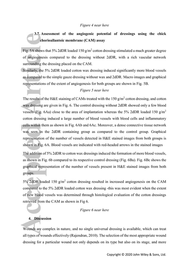 2ddr wound healing properties for treatment of untreated wounds | PDF