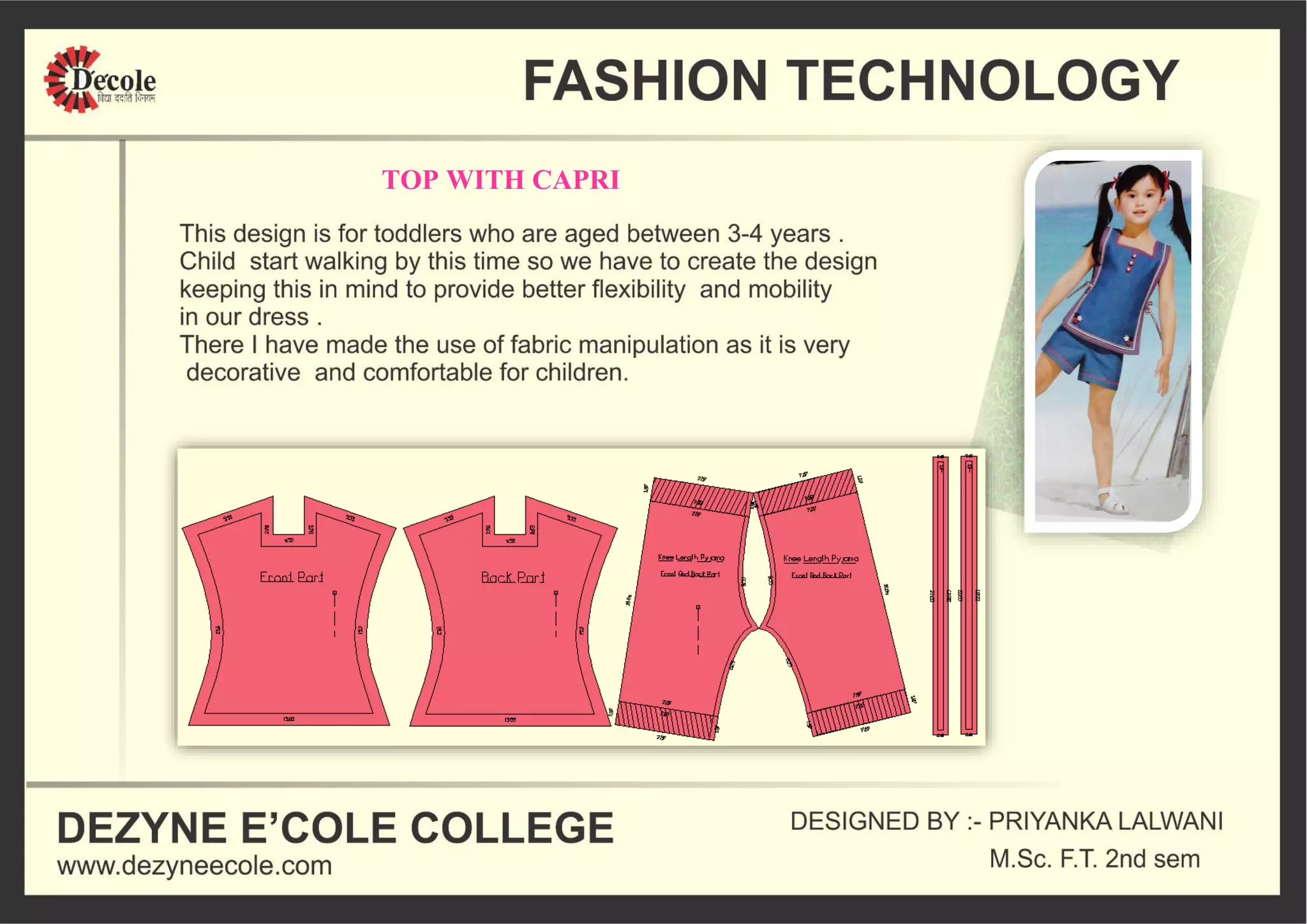 2 d drafts priyanka lalwani,fashion technology ,Dezyne E'cole College | PDF