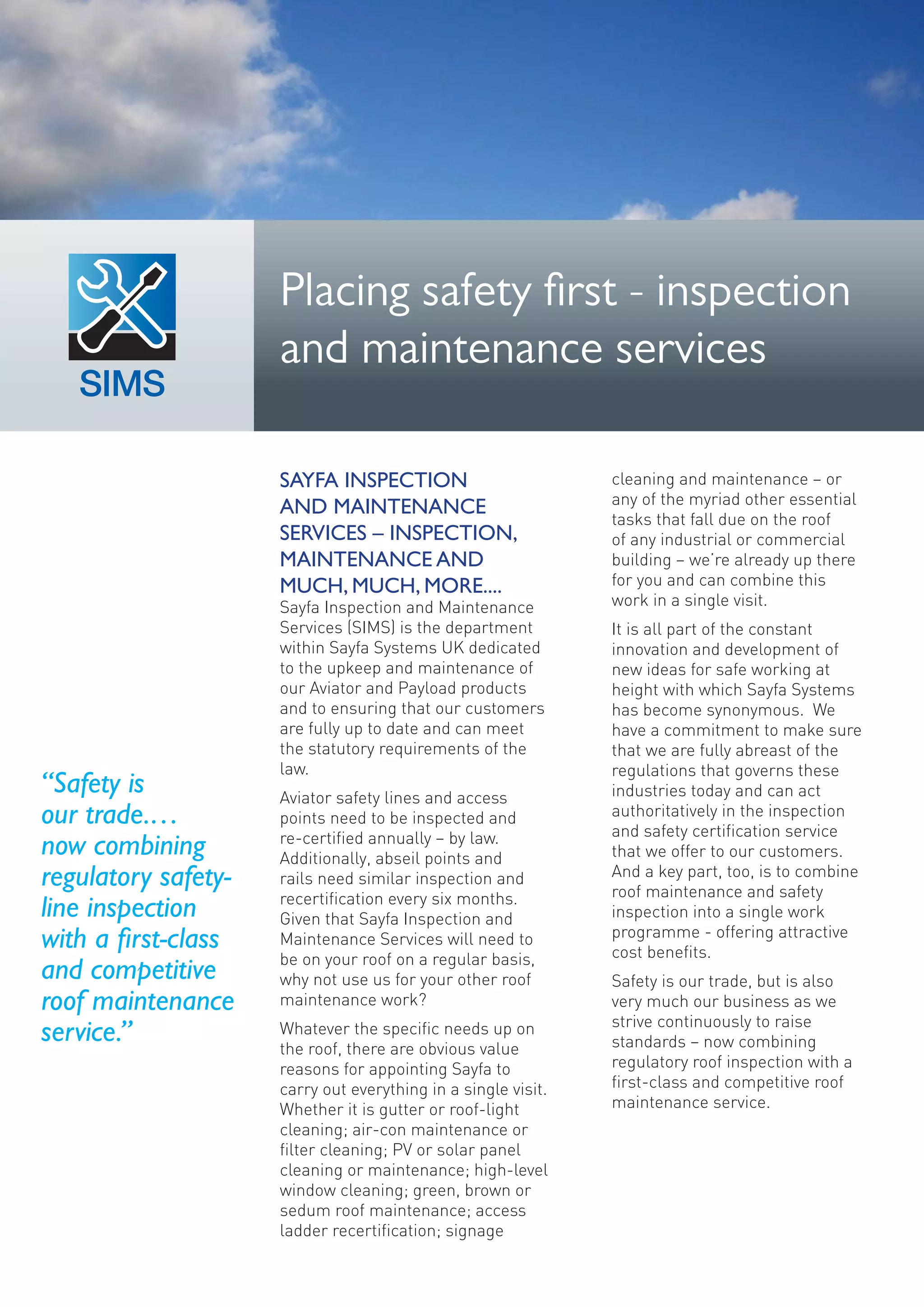 Sayfa Company Brochure | PDF