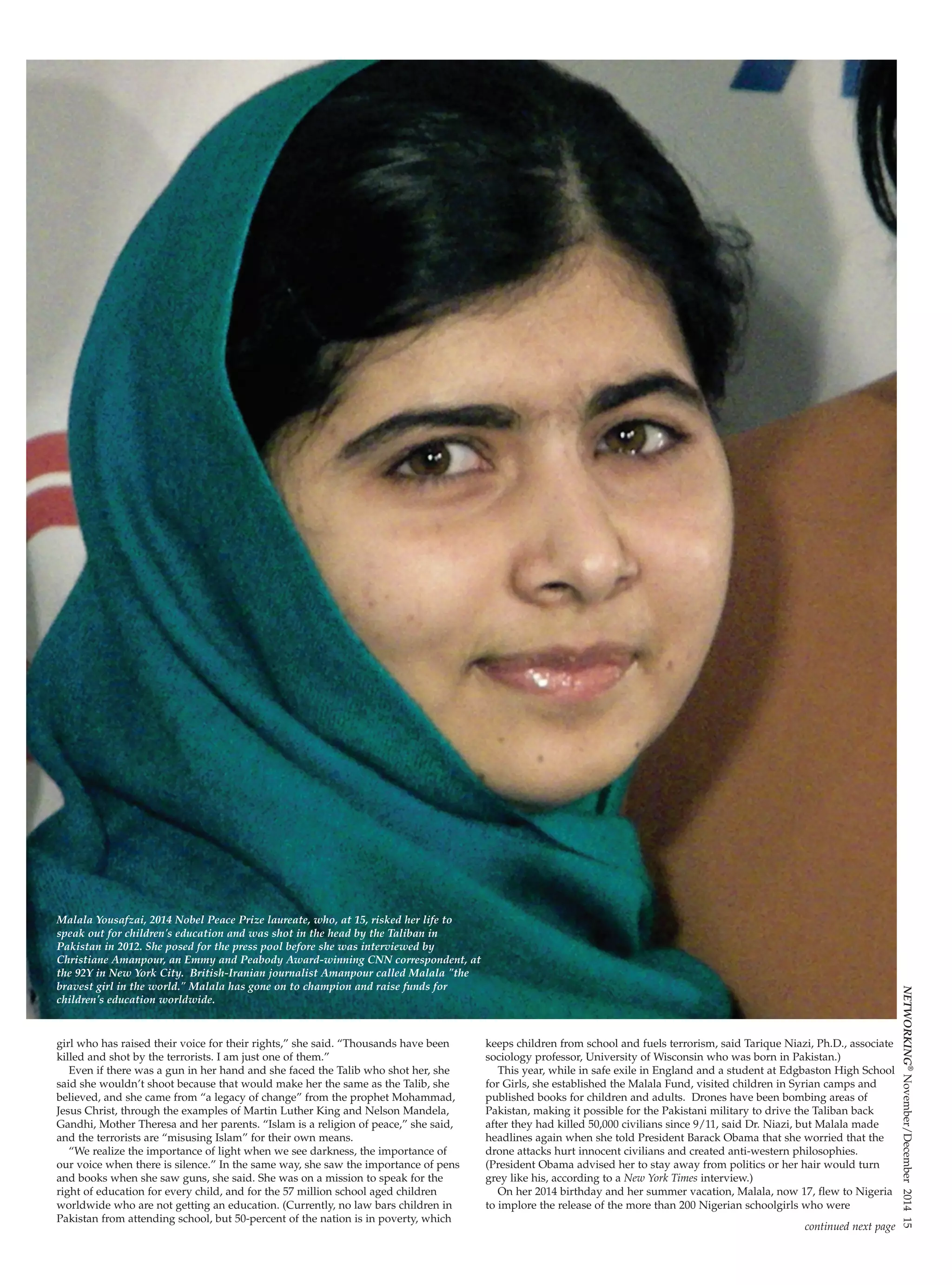 Malala Yousafzai Cover Story | PDF | First Aid | Injuries