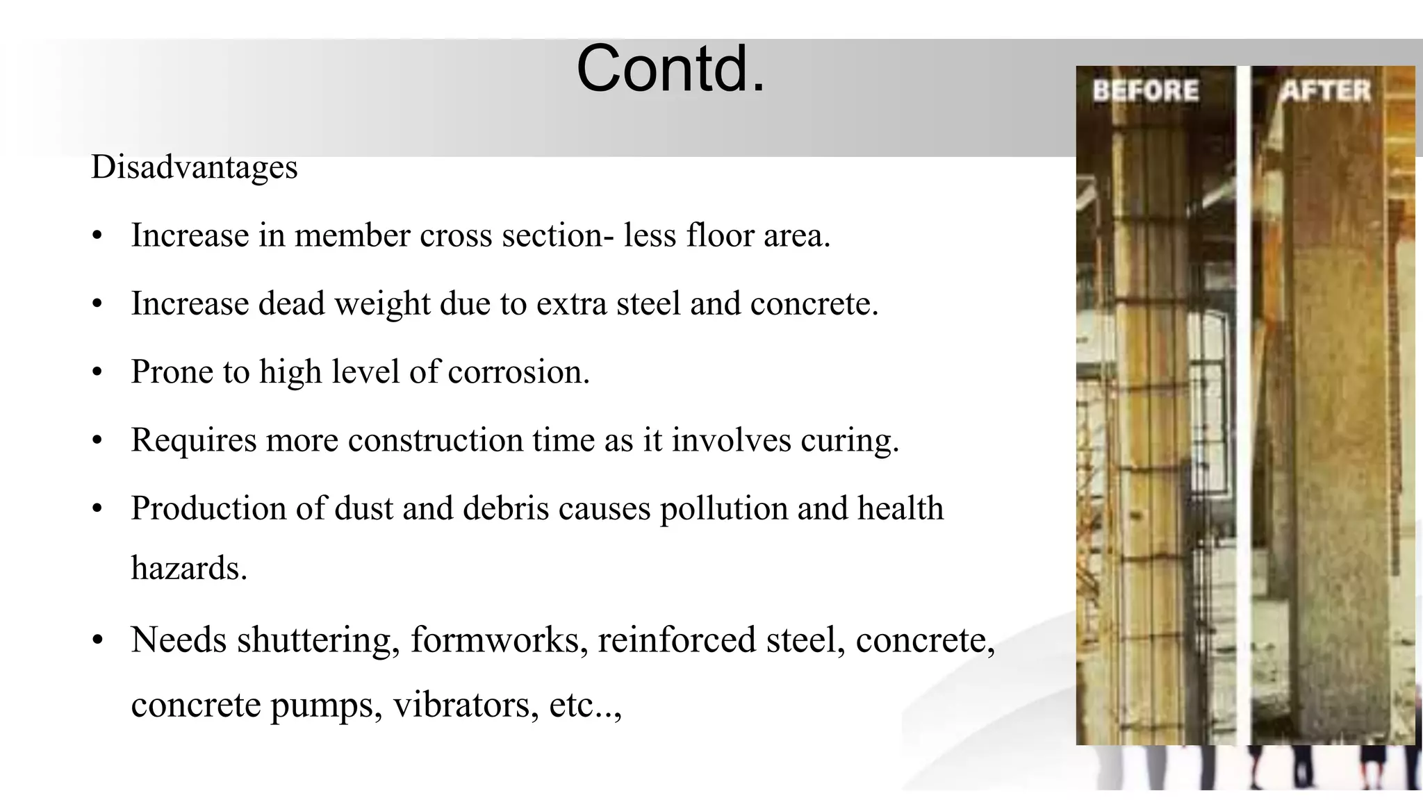 retrofitting of fire damaged rcc slabs,colums,beams | PPTX