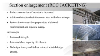 retrofitting of fire damaged rcc slabs,colums,beams | PPTX