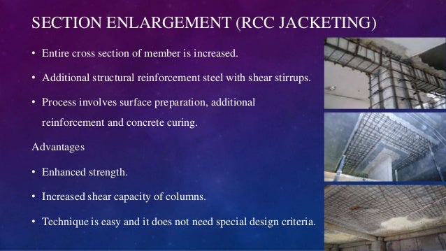 retrofitting of existing rcc members Different strengthening techniqu…