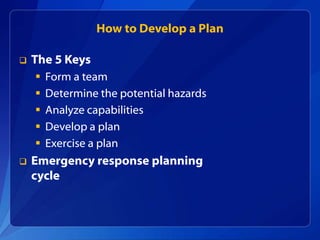 Principles of Emergency Response | PPTX