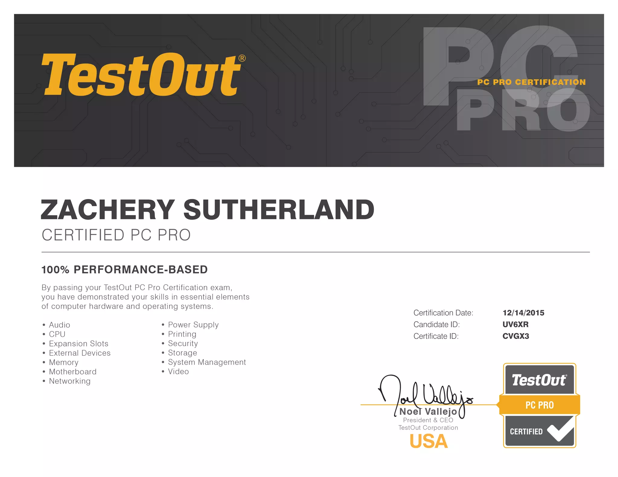 PC Pro Certification | PDF