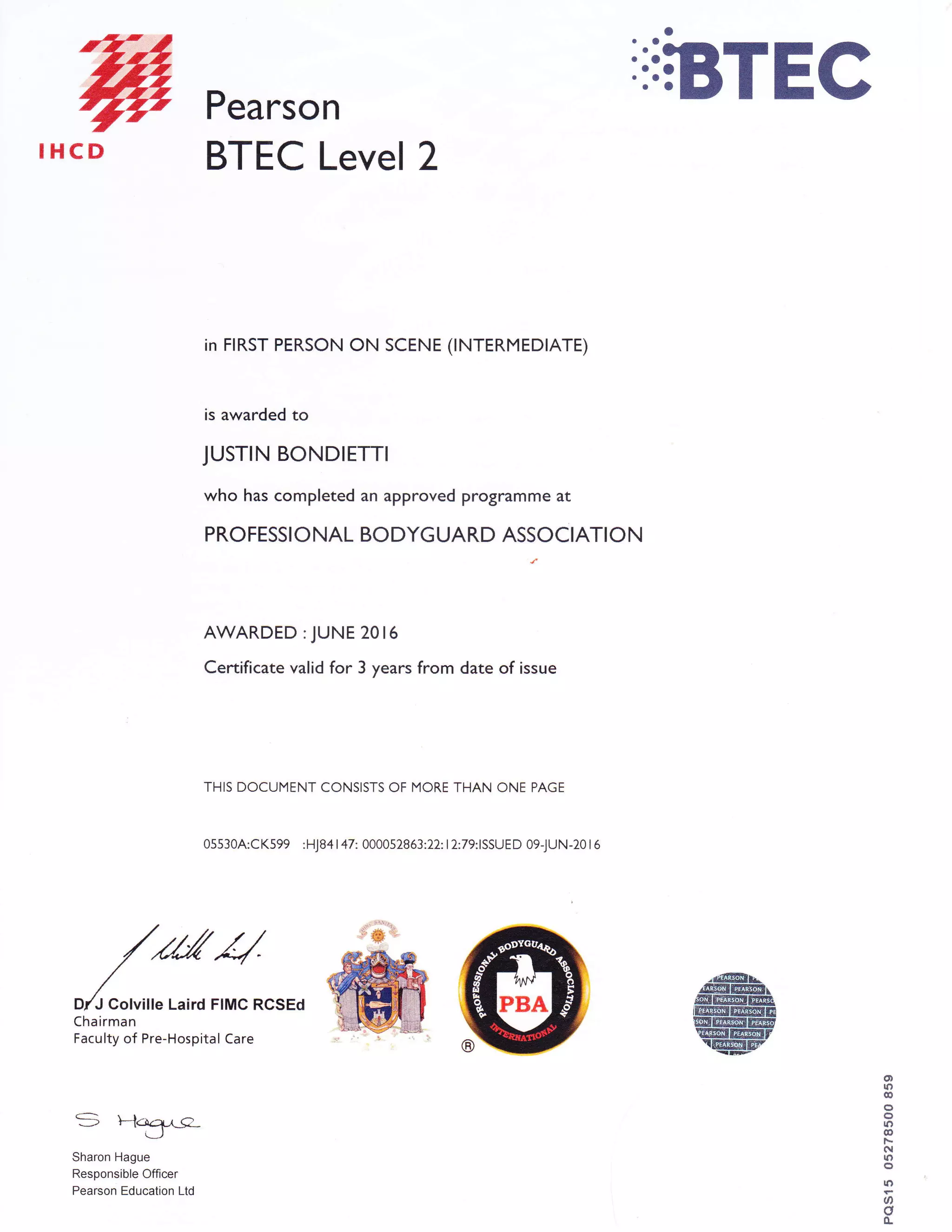 Level 2 FPOS-I Certificate | PDF