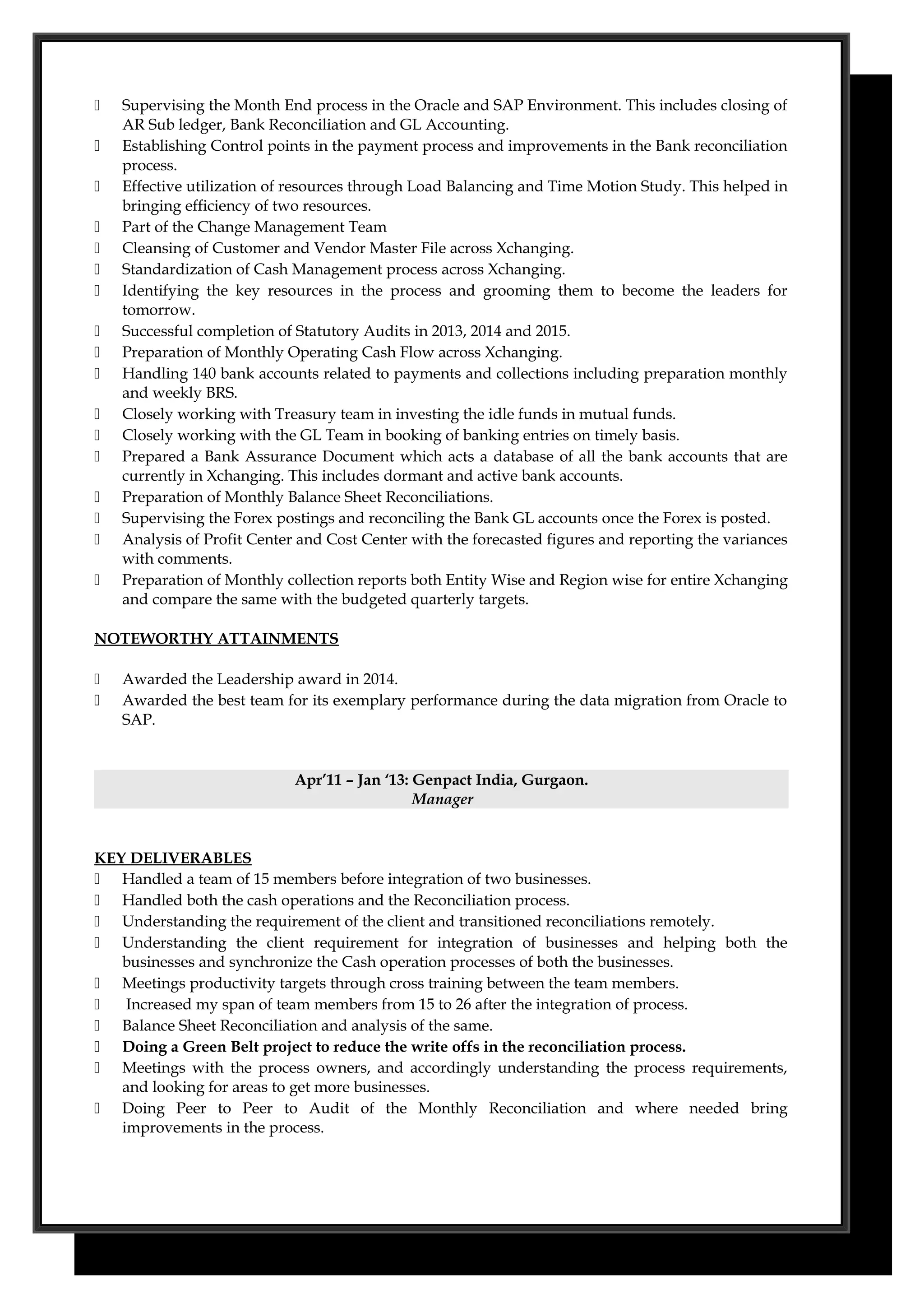 Resume Final Banking and R2R | DOC