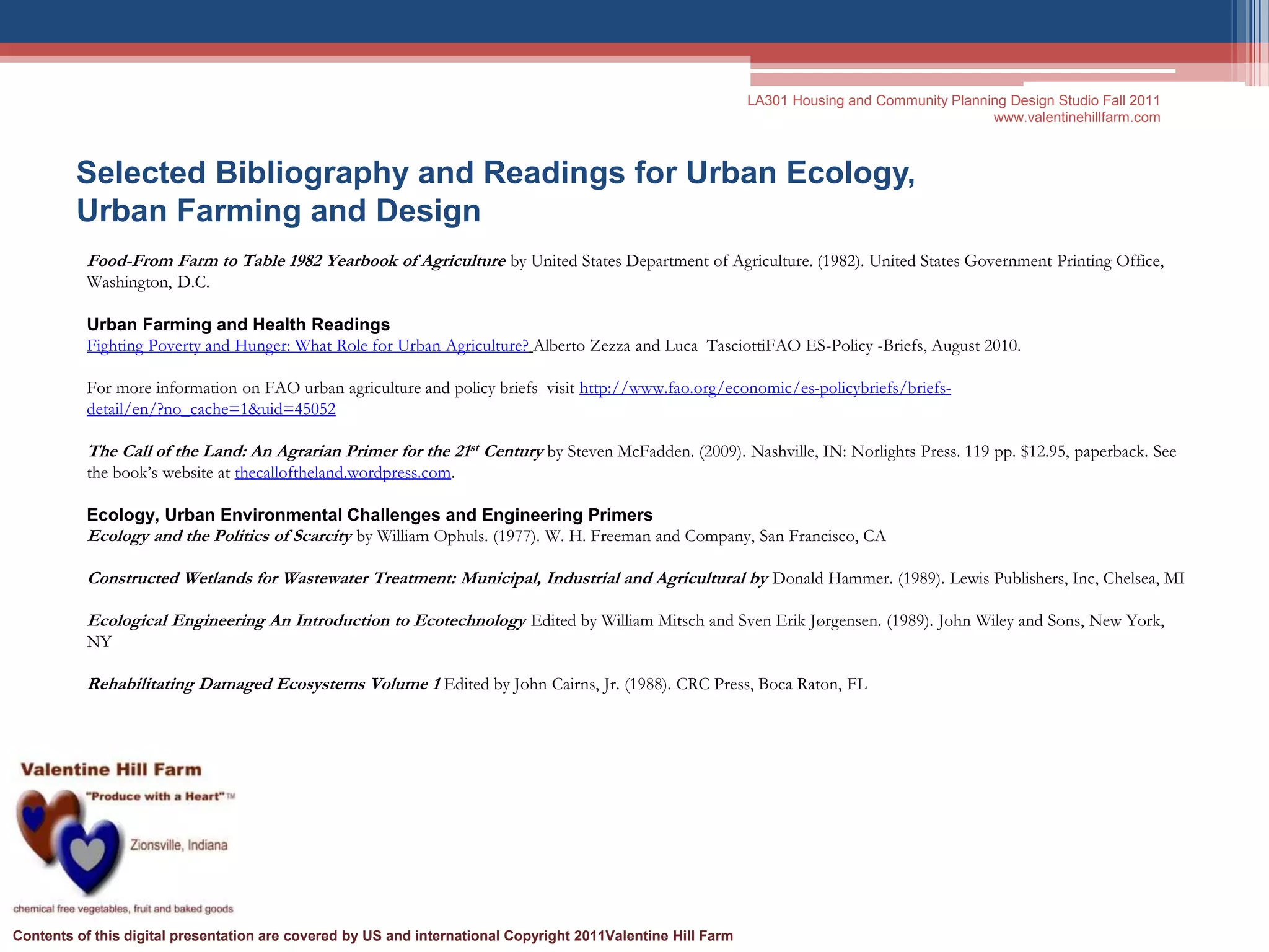 Urban and Peri-urban Agriculture | PPTX