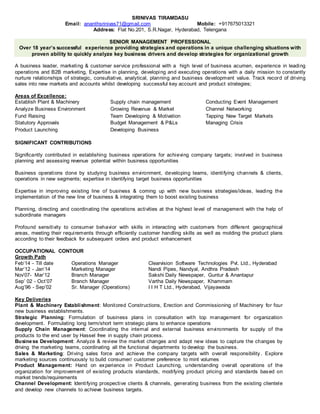 Srinivas.T CV | PDF