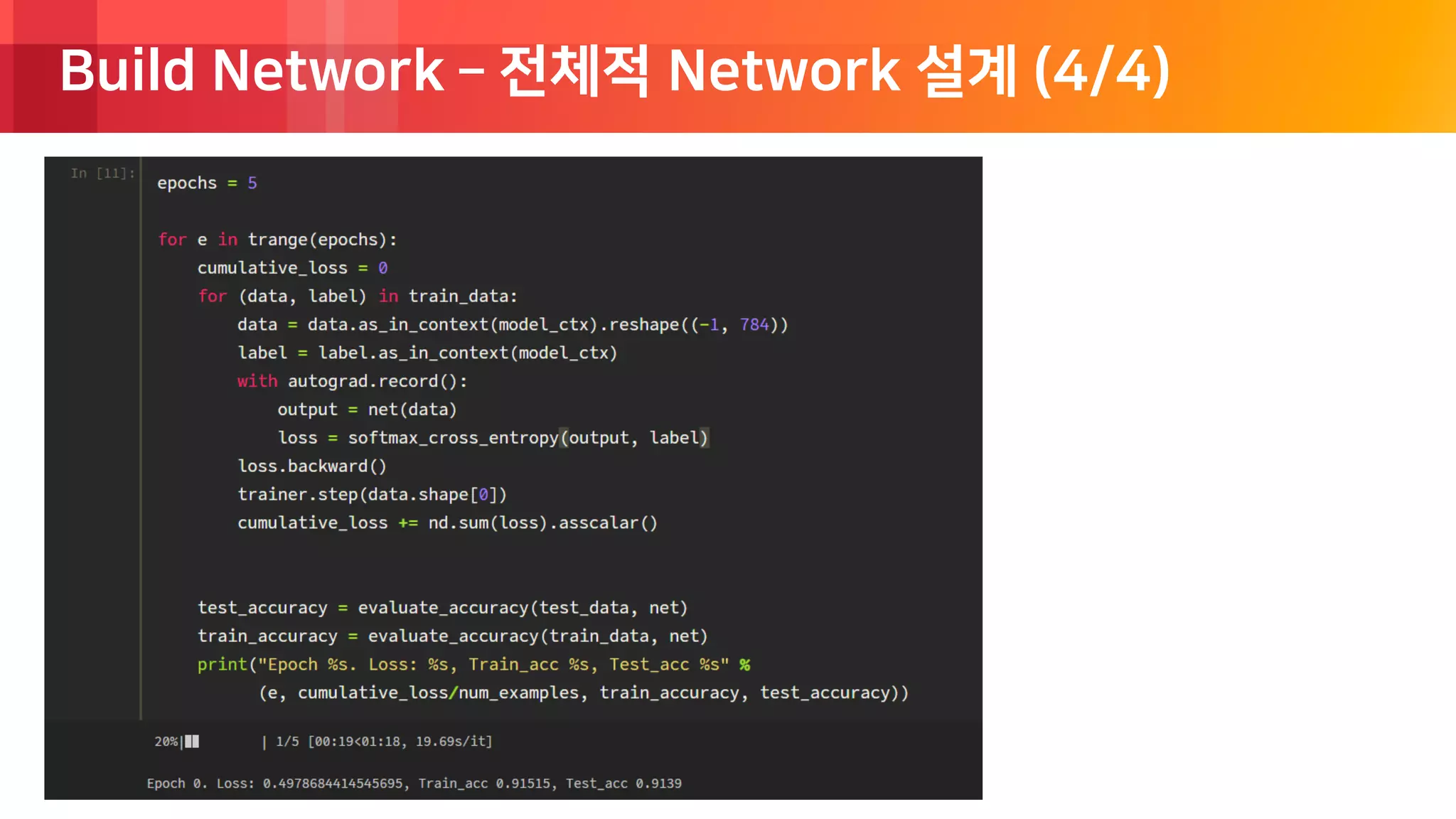 Apache MXNet/Gluon으로 쉽고 빠르게 구현하는 딥러닝 (정승환, SK텔레콤) :: AWS DevDay 2018 | PPT