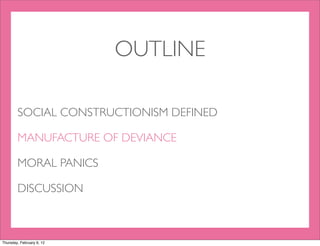 Defining Deviance: Social Construction | PDF