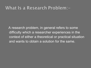 2 defining the research problem | PPT