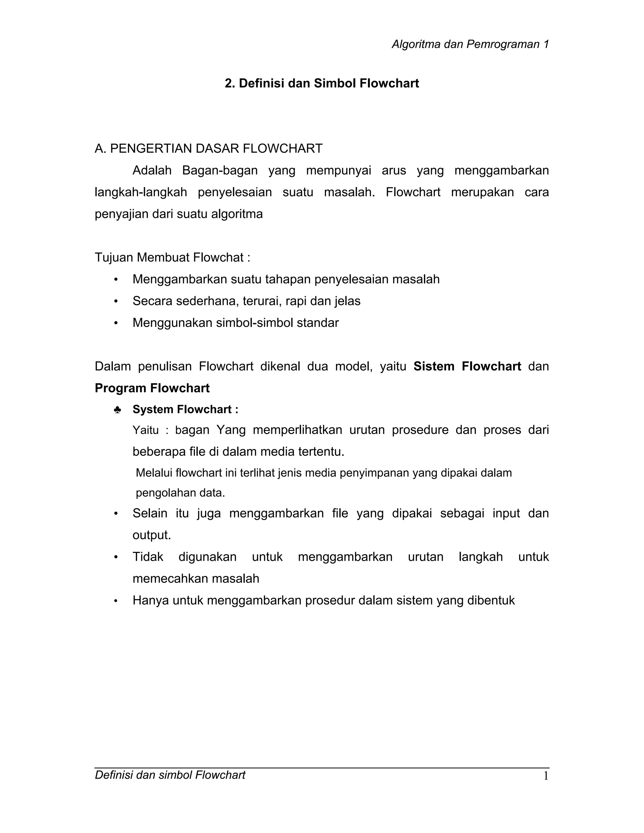 2 definisi dan simbol flowchart | PDF | Free Download