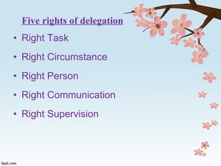 delegation in nursing | PPT