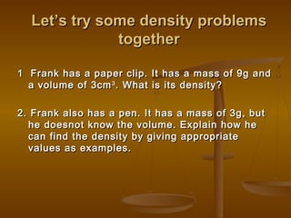 Class VII Physics - Density | PPT