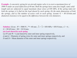 2 Design of helical springs | PPTX