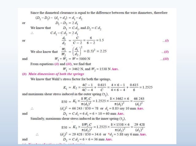 2 Design of helical springs | PPTX