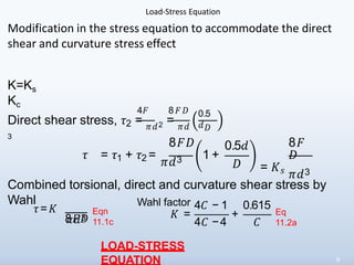 2 Design of helical springs | PPTX