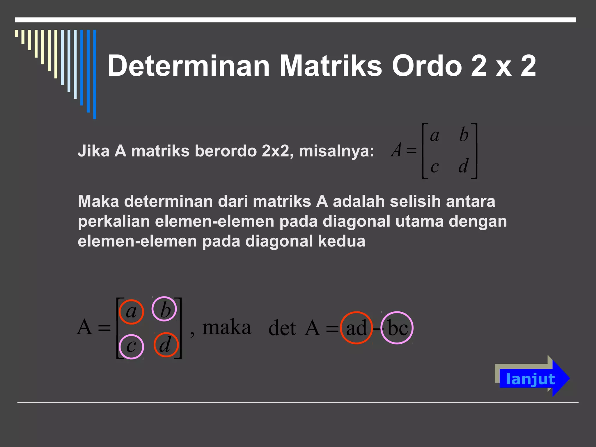 2 determinan matriks | PPT
