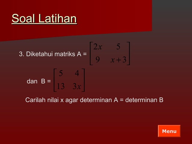 2 determinan matriks | PPT