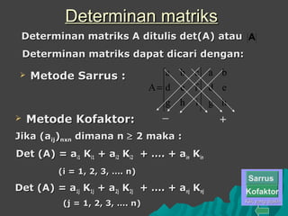 2 determinan matriks | PPT