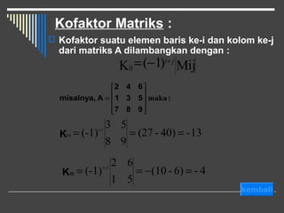 2 determinan matriks | PPT