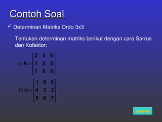 2 determinan matriks | PPT
