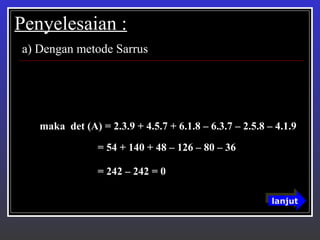 2 determinan matriks | PPT