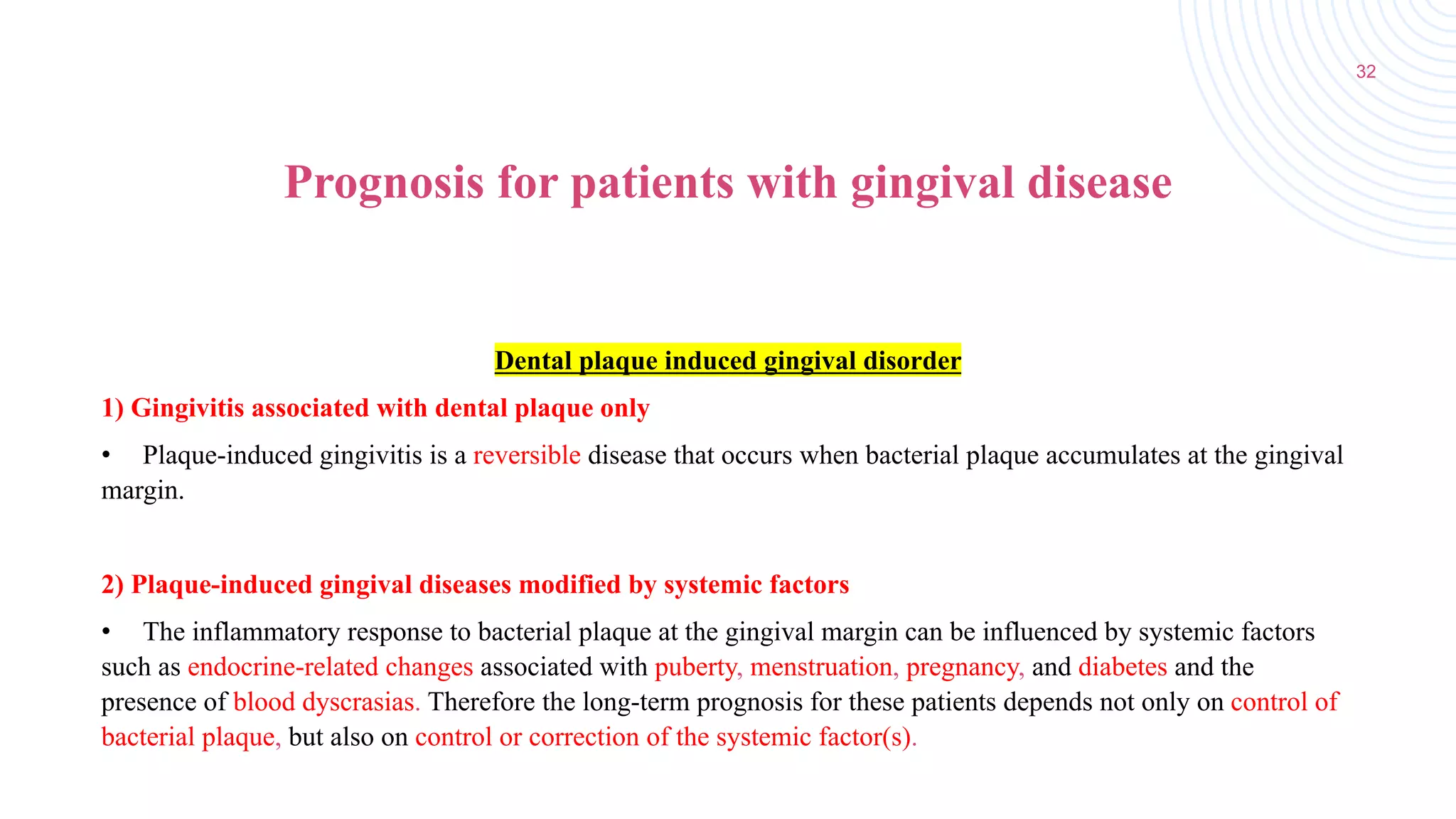 Determination of prognosis & Treatment plan | PDF