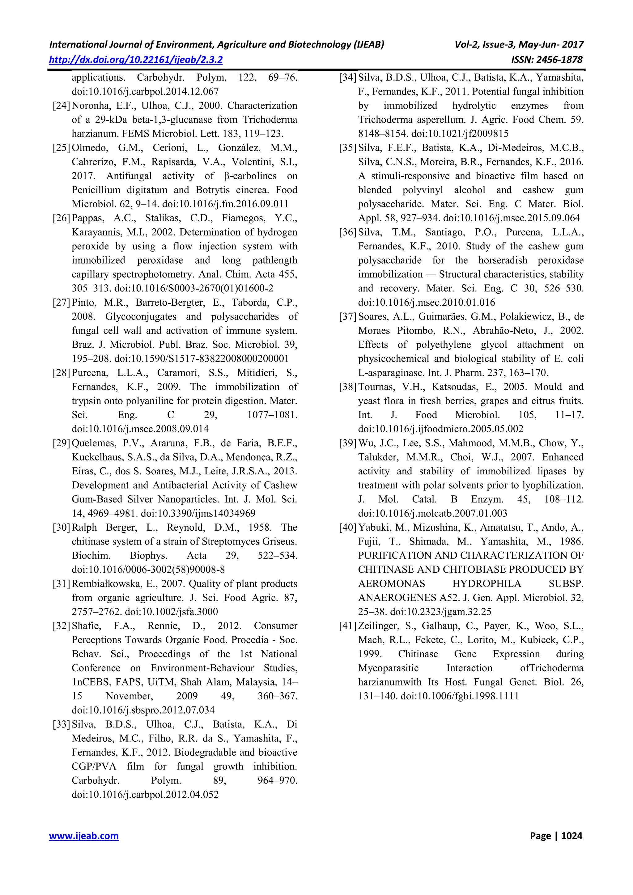 Development of a Bioactive Food Additive for Controlling of Fungal ...