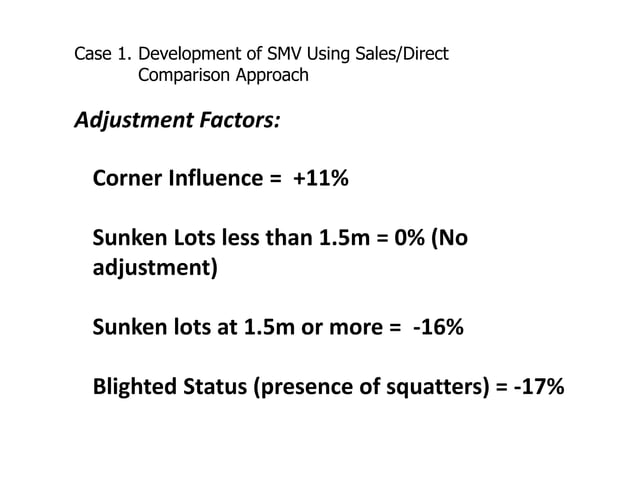 2 Development of SMV Using Sales Direct Comparison Approach.pdf | Real Estate