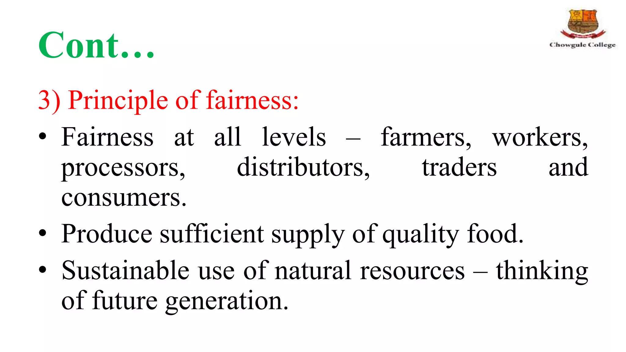 Development & principles of organic farming | PPT