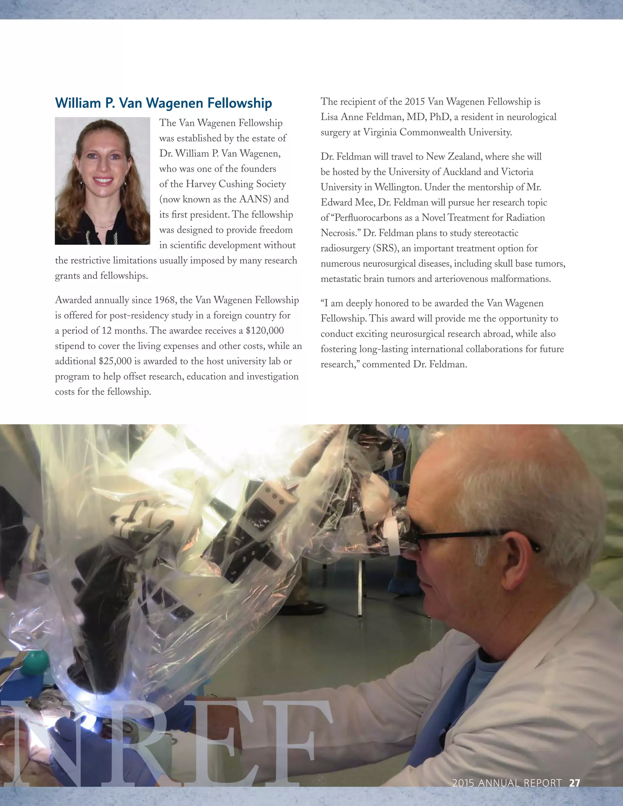 NREF Annual Report | PDF | Brain and Nervous System Disorders ...