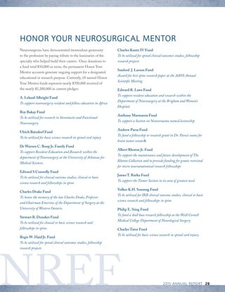NREF Annual Report | PDF | Brain and Nervous System Disorders ...