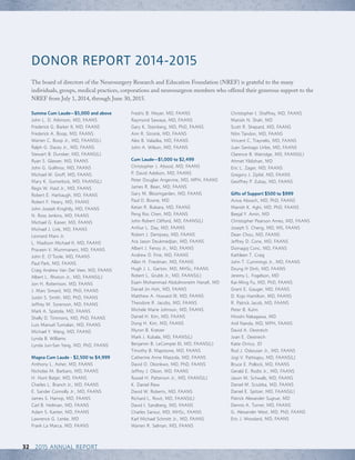 NREF Annual Report | PDF | Brain and Nervous System Disorders ...