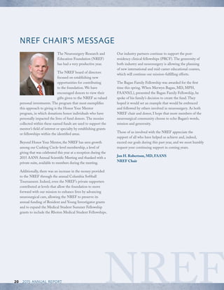 NREF Annual Report | PDF | Brain and Nervous System Disorders ...