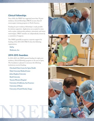 NREF Annual Report | PDF | Brain and Nervous System Disorders ...